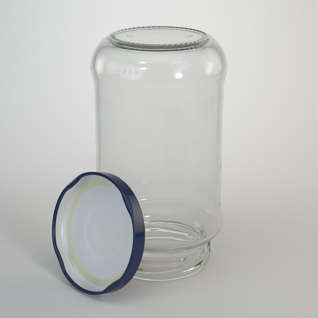3d Model Packaging Jar