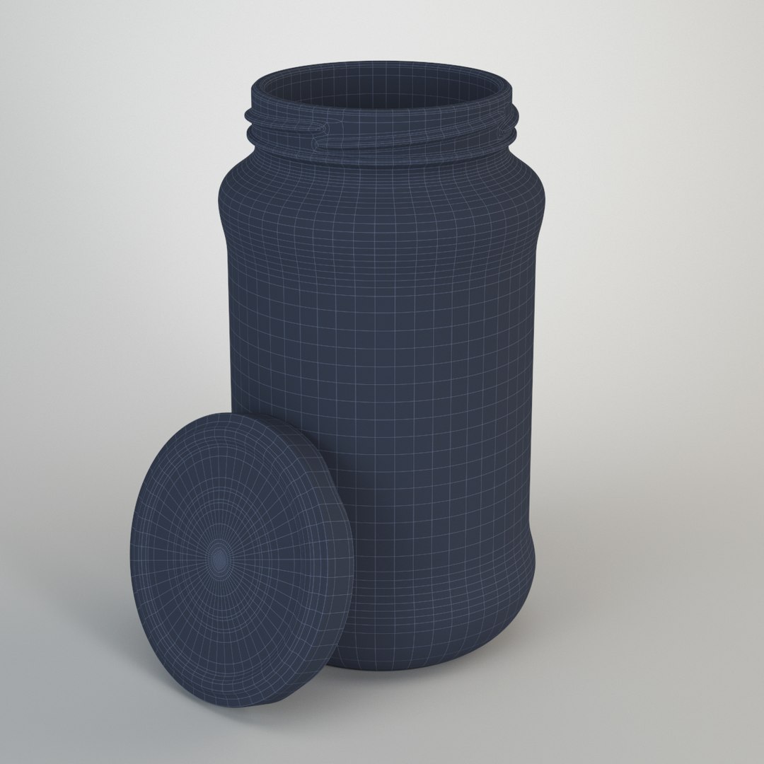 3d Model Packaging Jar