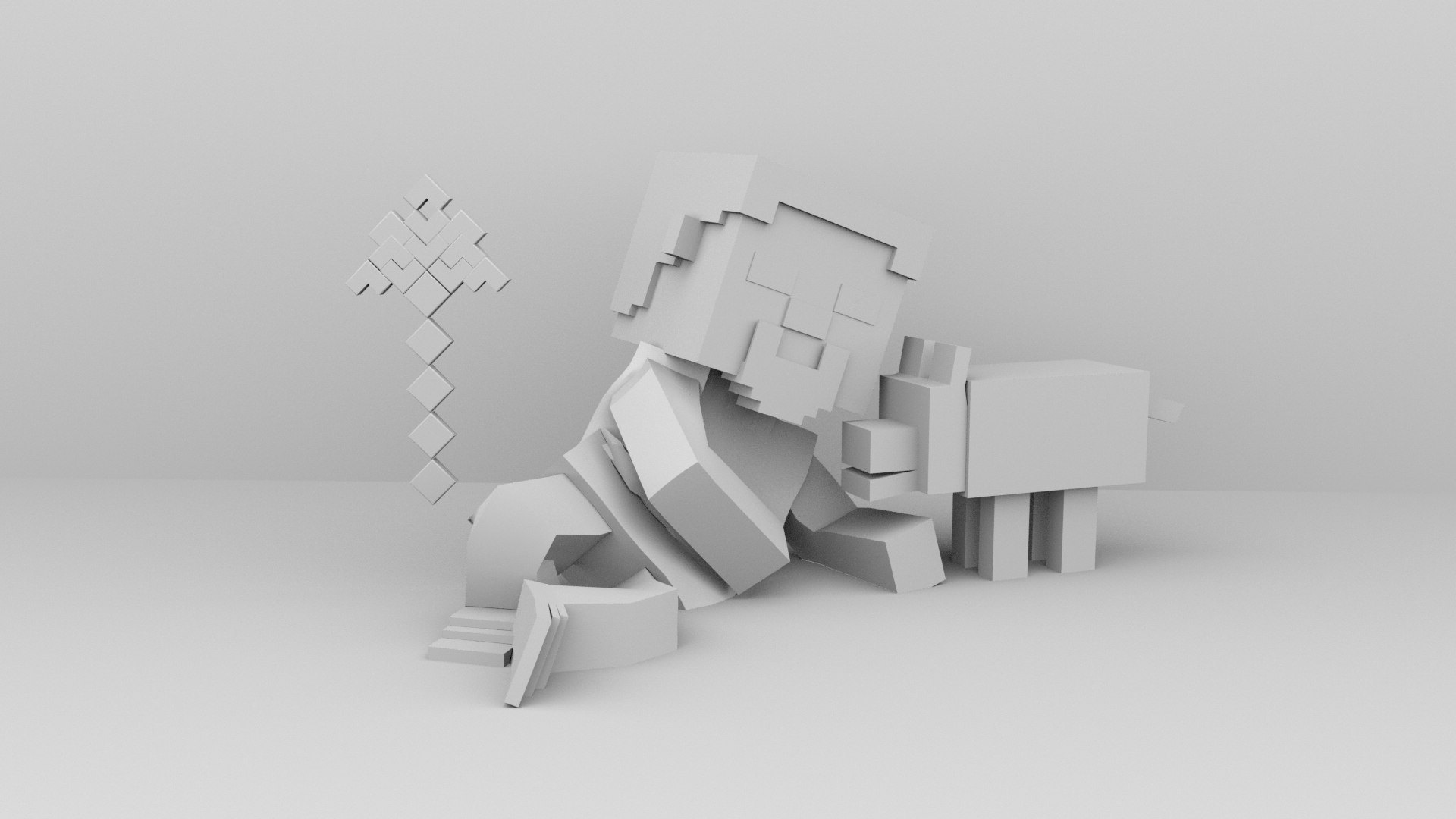 3D The Minecraft 3D Model Model - TurboSquid 1915869