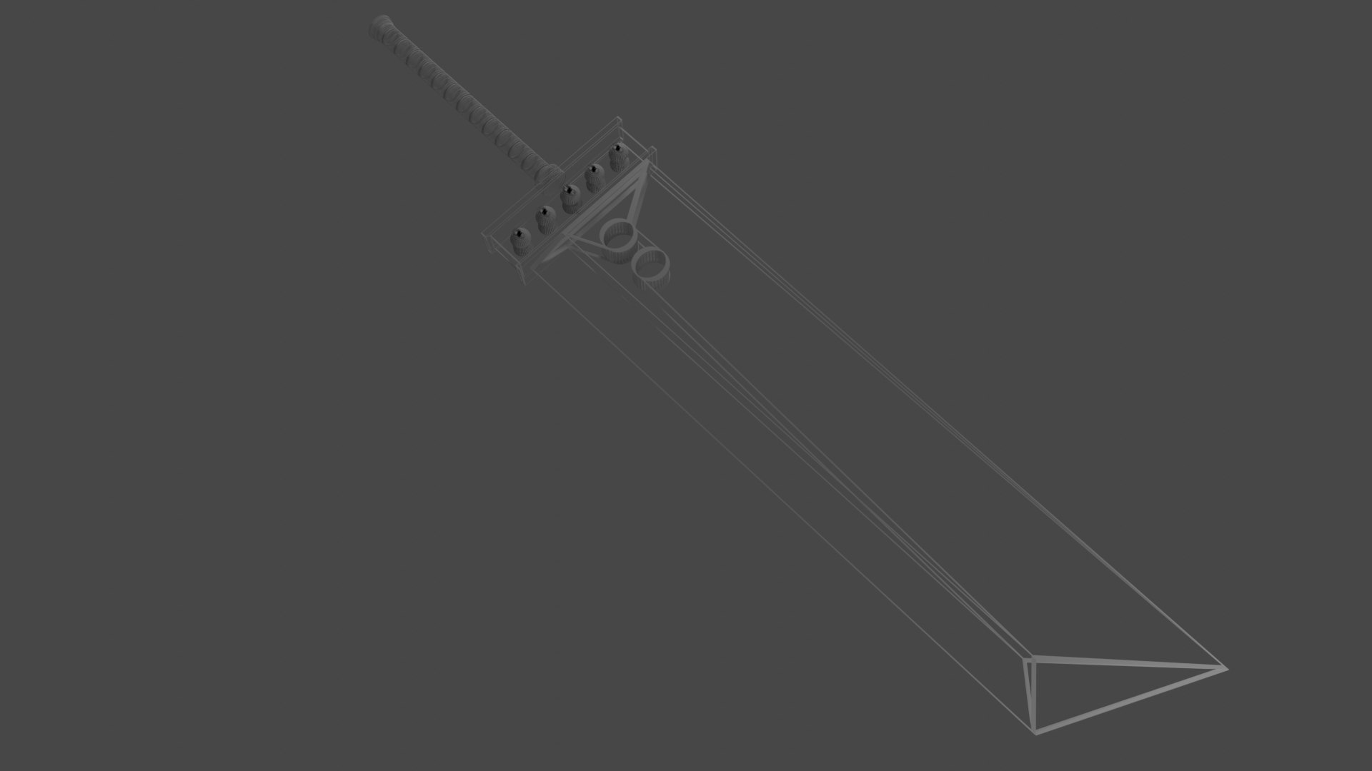 3D Brand New Cloud Buster Sword Model - TurboSquid 1386872