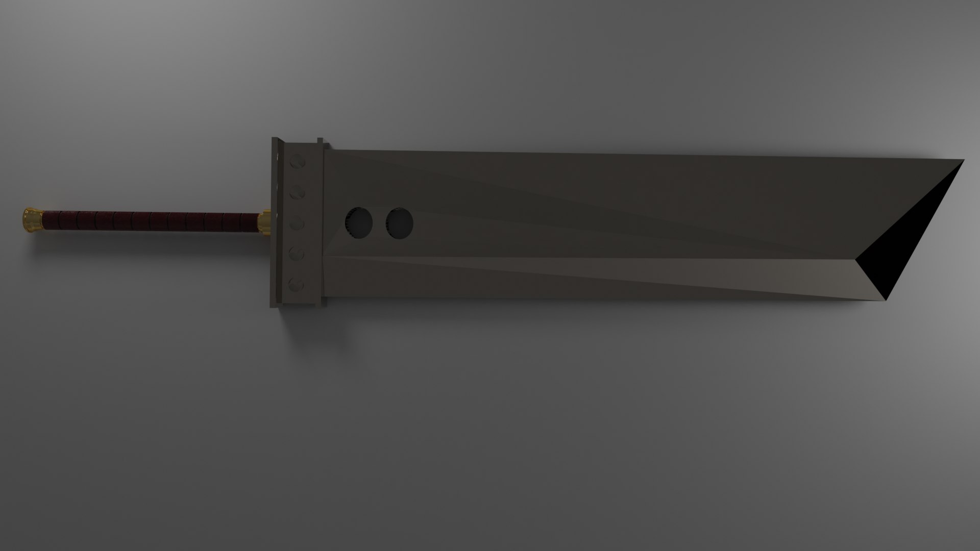 3D Brand New Cloud Buster Sword Model - TurboSquid 1386872