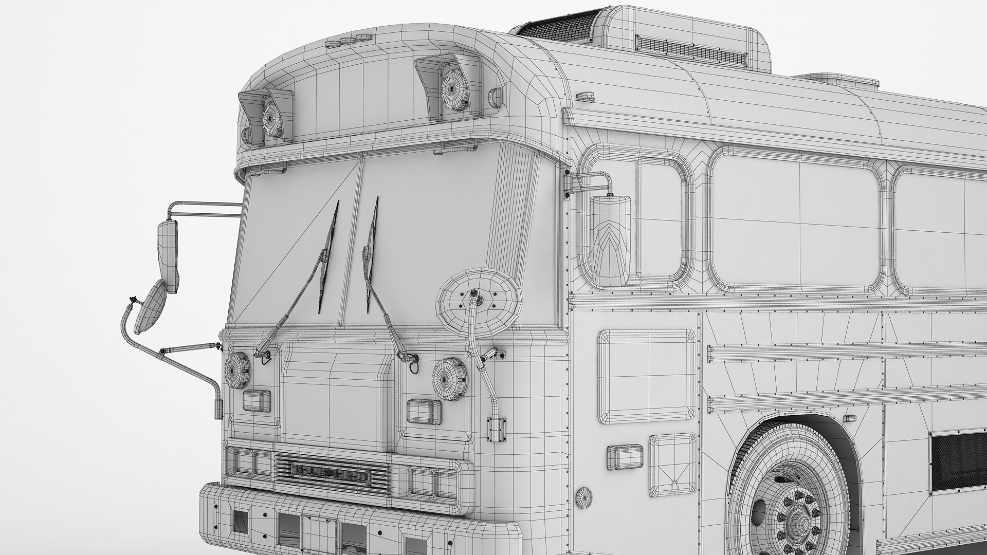 3D prison bus 2000 model - TurboSquid 1591106