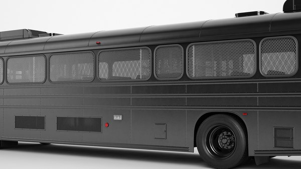 modelo 3d Prison Bus 2000 Blue Bird All American 03 - TurboSquid 1591106