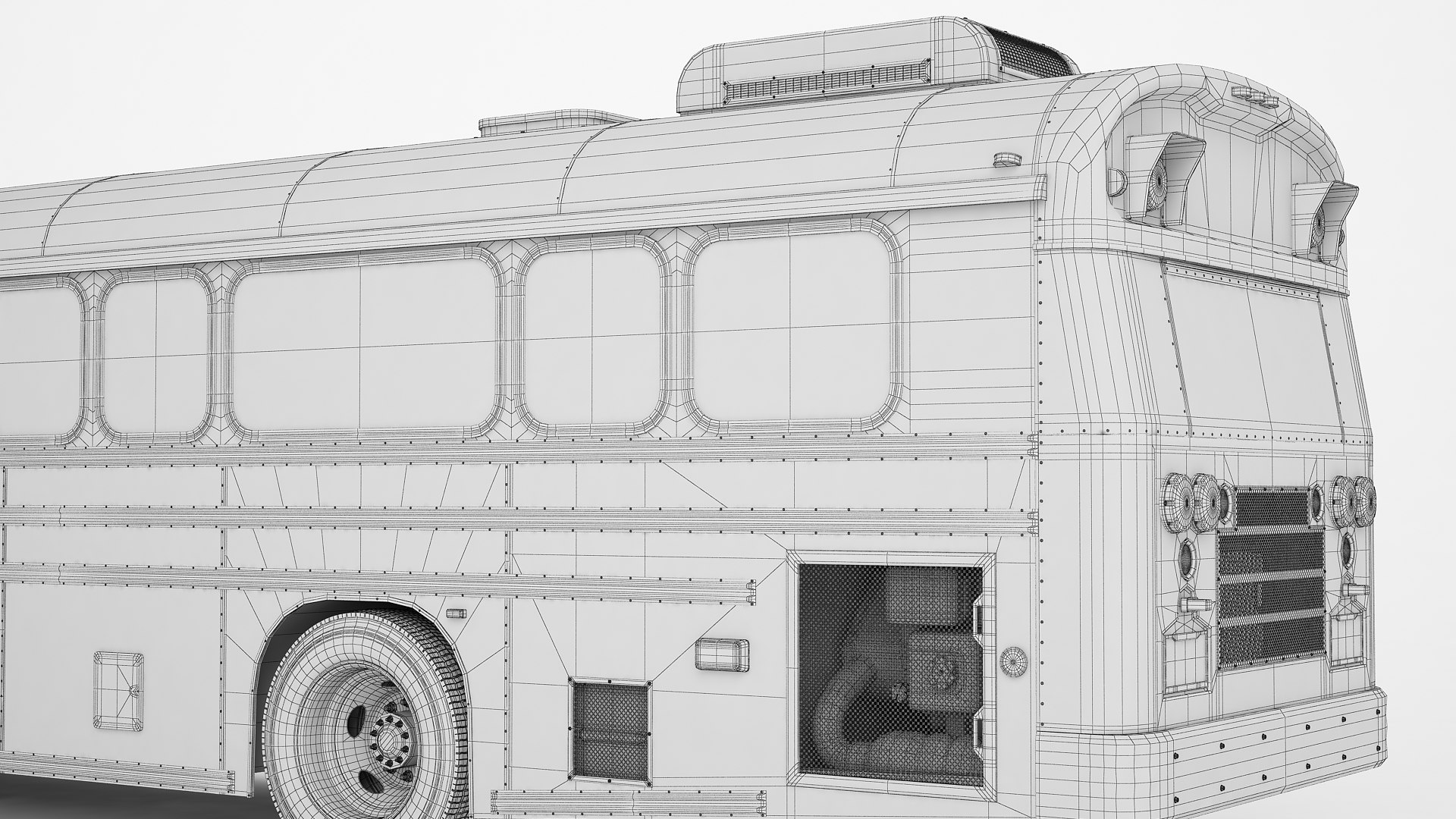 3D Prison Bus 2000 Model - TurboSquid 1591106