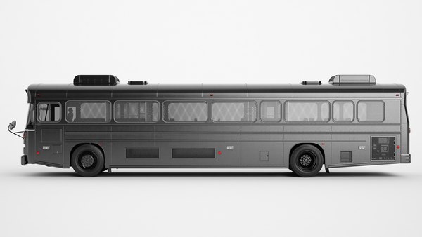 modelo 3d Prison Bus 2000 Blue Bird All American 03 - TurboSquid 1591106