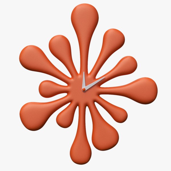 modelo 3d Splash Clock - TurboSquid 750073
