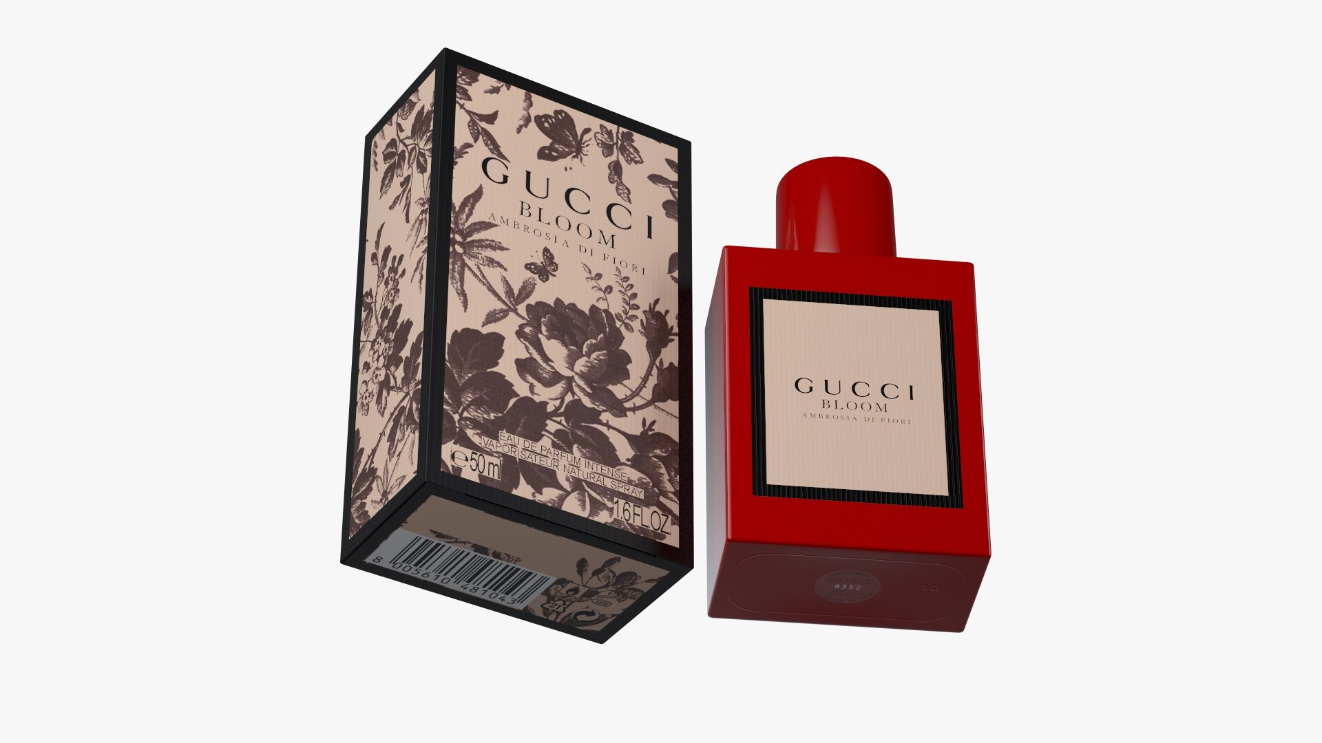 3D Gucci Bloom Perfume Bottles With Boxes Model - TurboSquid 1745303