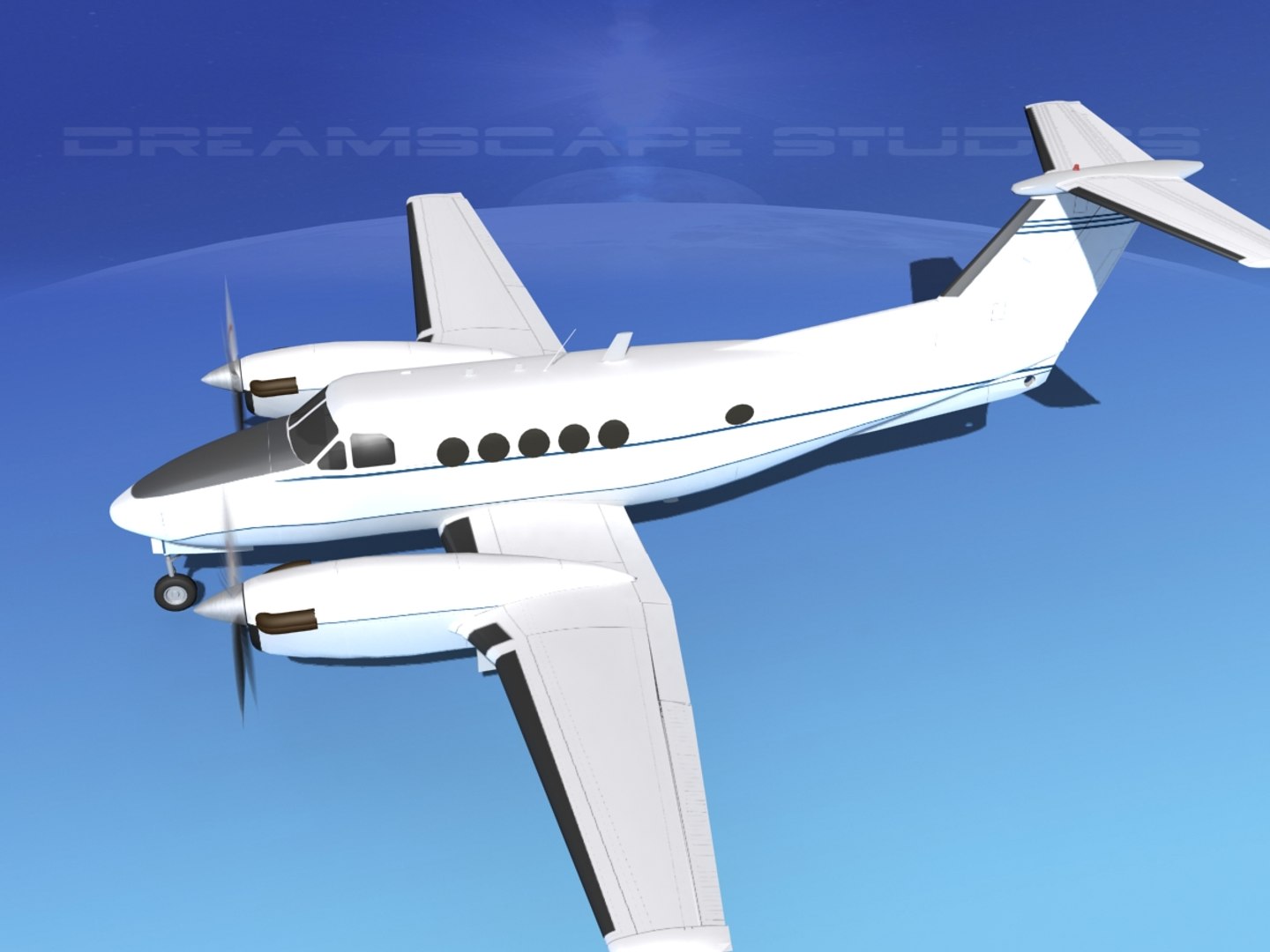 Propellers Beechcraft King Air Dxf