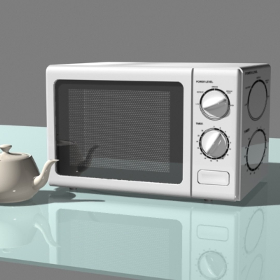 3d microwave oven model