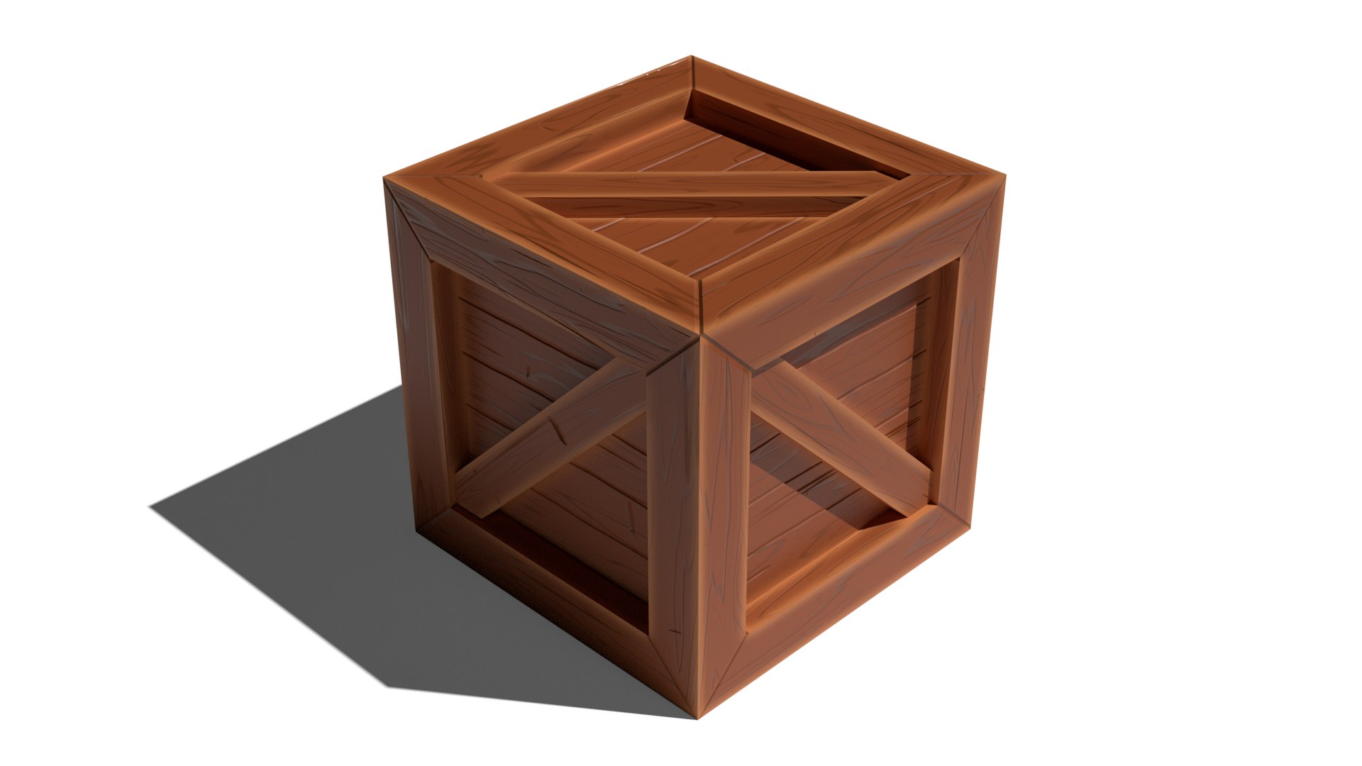 3D Model Stylized Wooden Box - TurboSquid 1981127