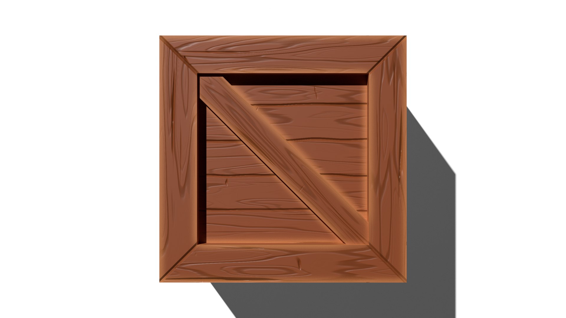 3D Model Stylized Wooden Box - TurboSquid 1981127