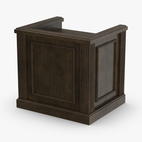 Witness-stand model - TurboSquid 1324295