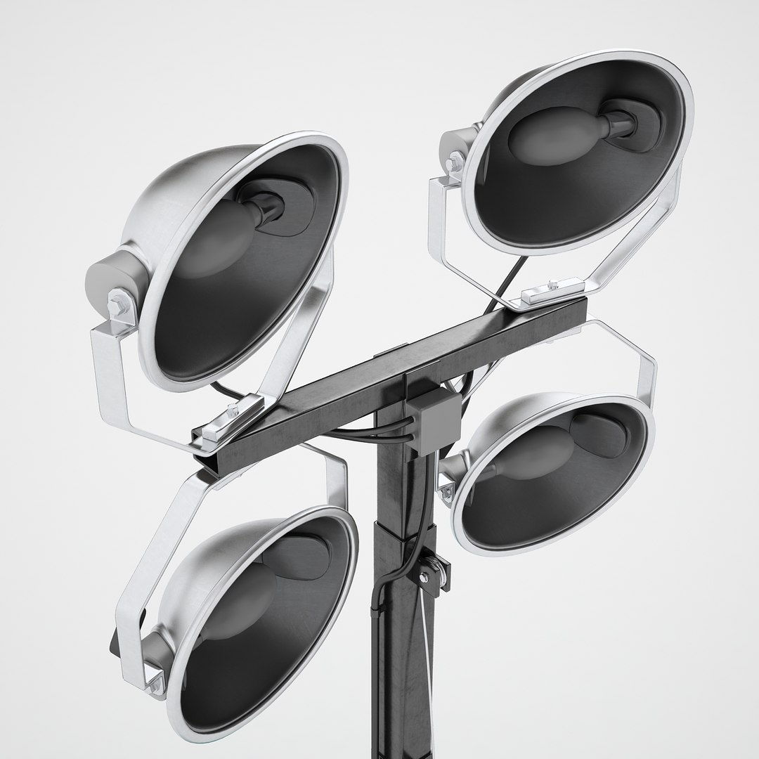 3d light tower mast model