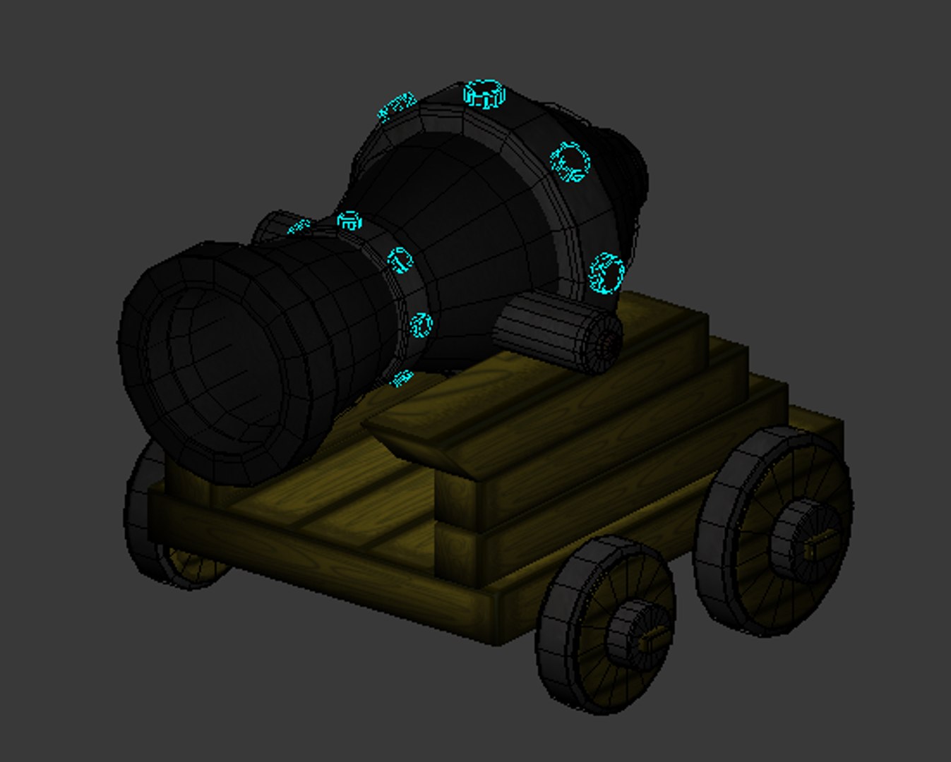 Cartoon Cannon 3D Model - TurboSquid 1286787