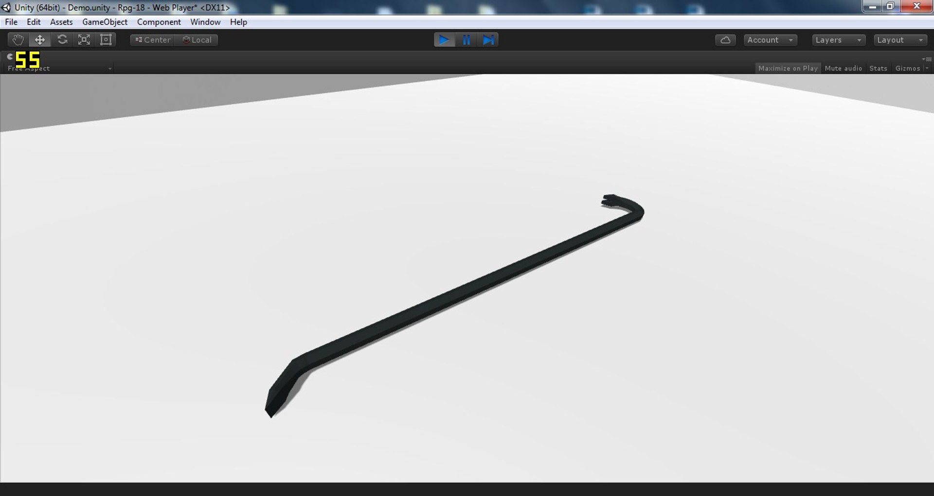 3d Max Long Crowbar