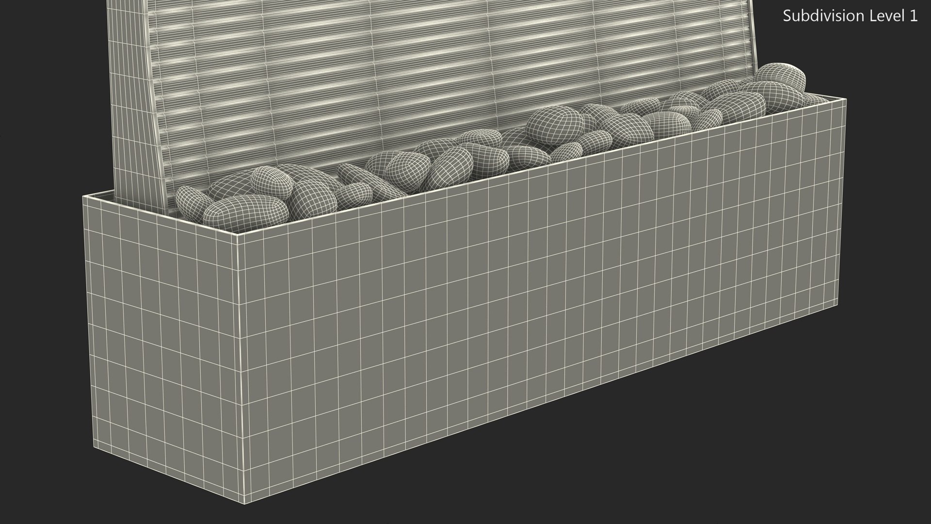 3D Model Wall Mount Waterfall Metallic Empty - TurboSquid 2106139