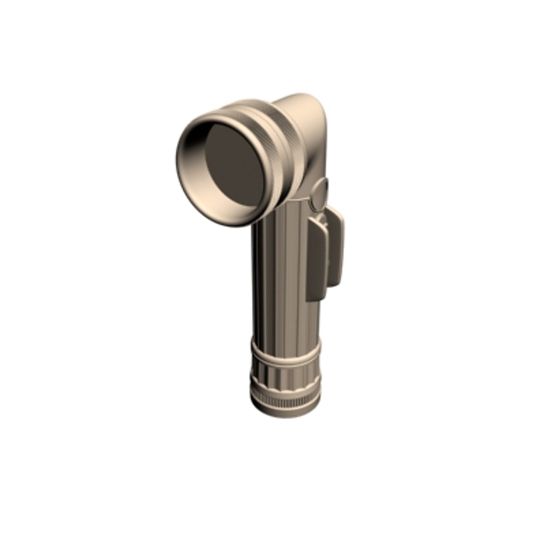 Military Flashlight Flash Light 3d 3ds