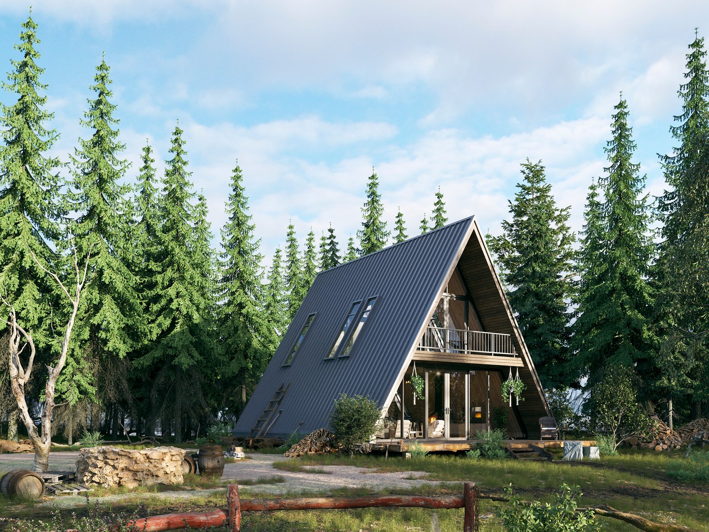 Forest House Model - TurboSquid 2075707