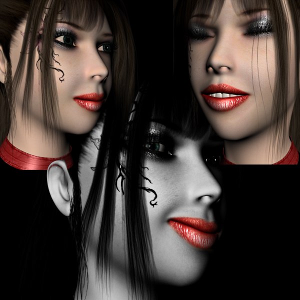 3ds max female neeka girl