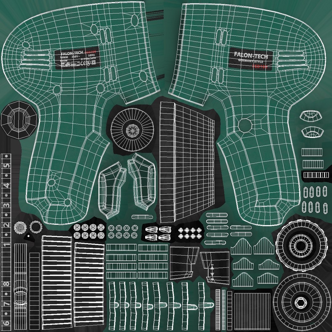 Electric Screwdriver Falon Tech 3D Model - TurboSquid 1312843