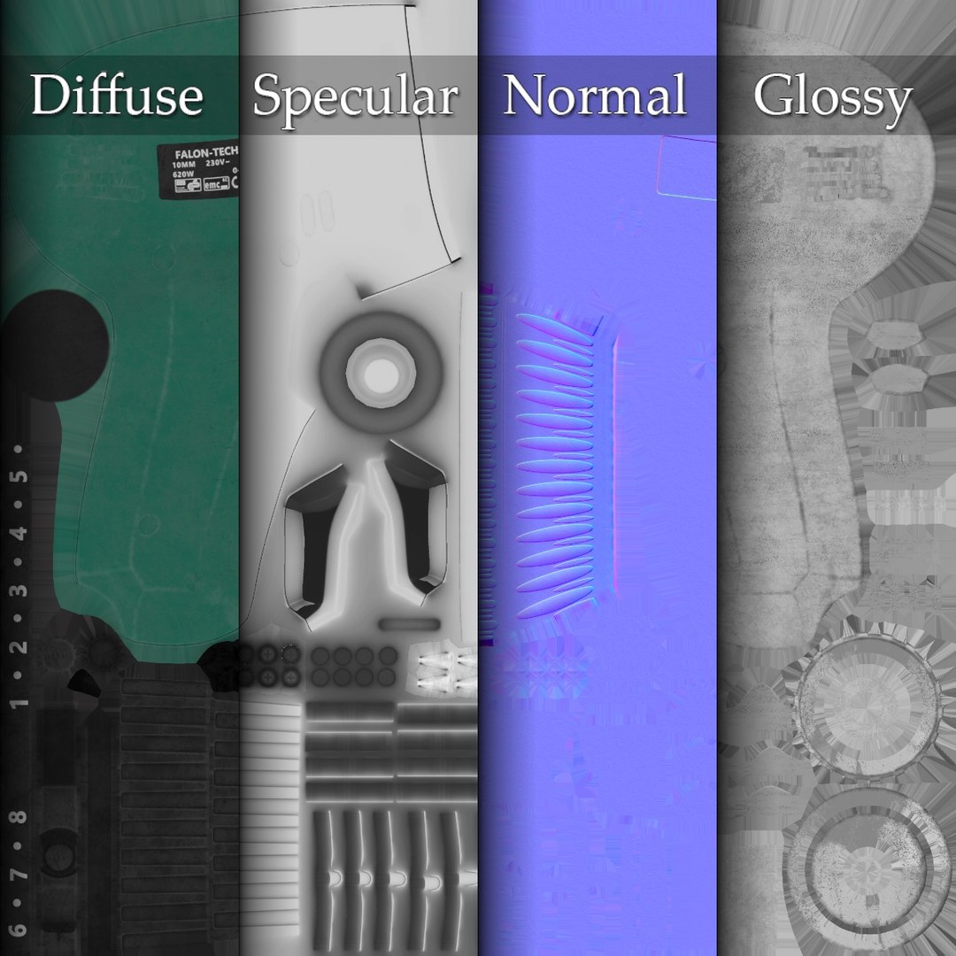 Electric Screwdriver Falon Tech 3D Model - TurboSquid 1312843