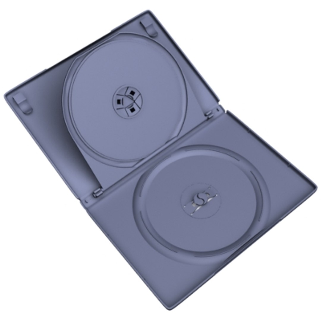 3d model dvd case discs sp