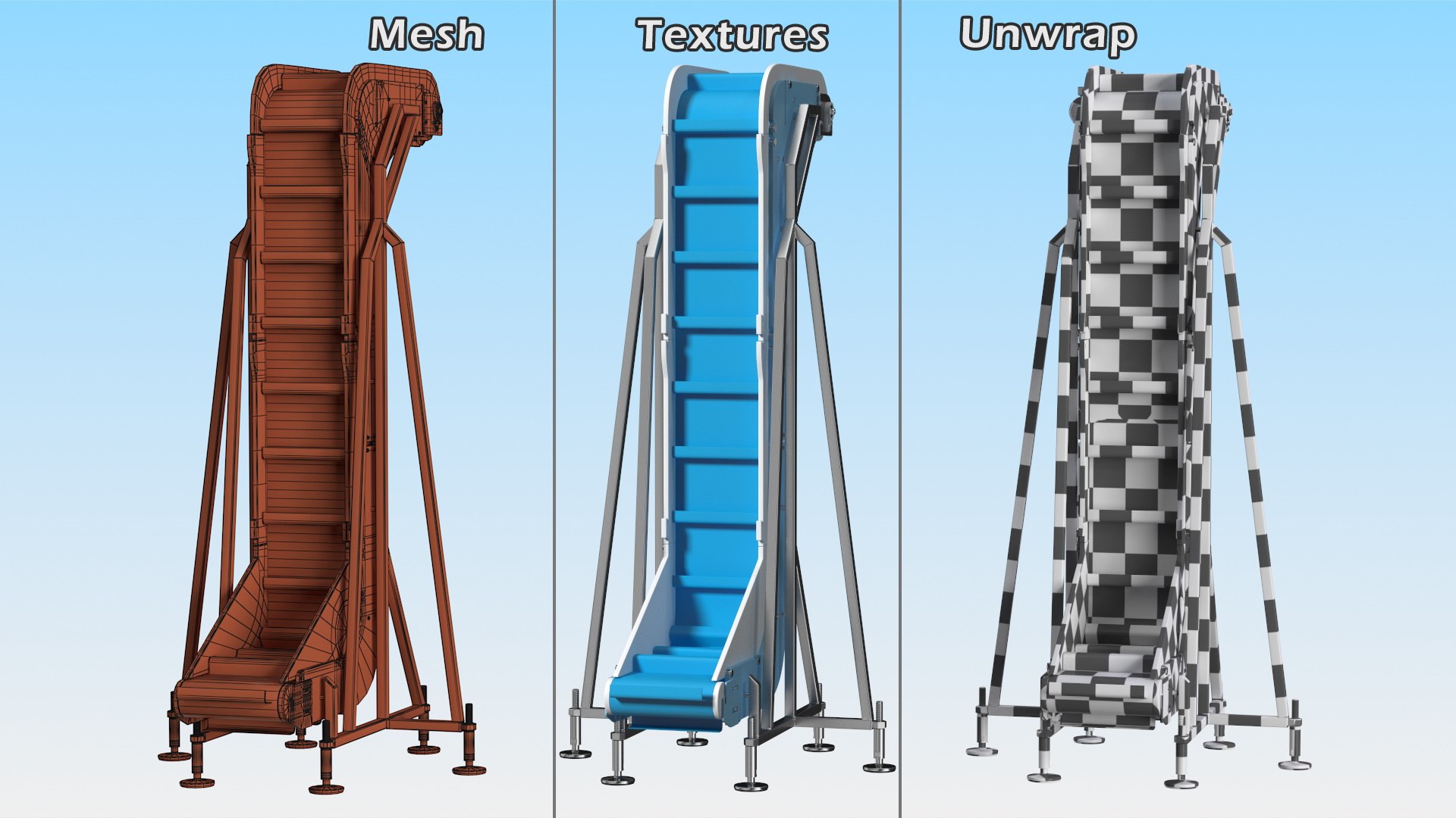 Vertical Food Conveyor 3D Model - TurboSquid 1870733