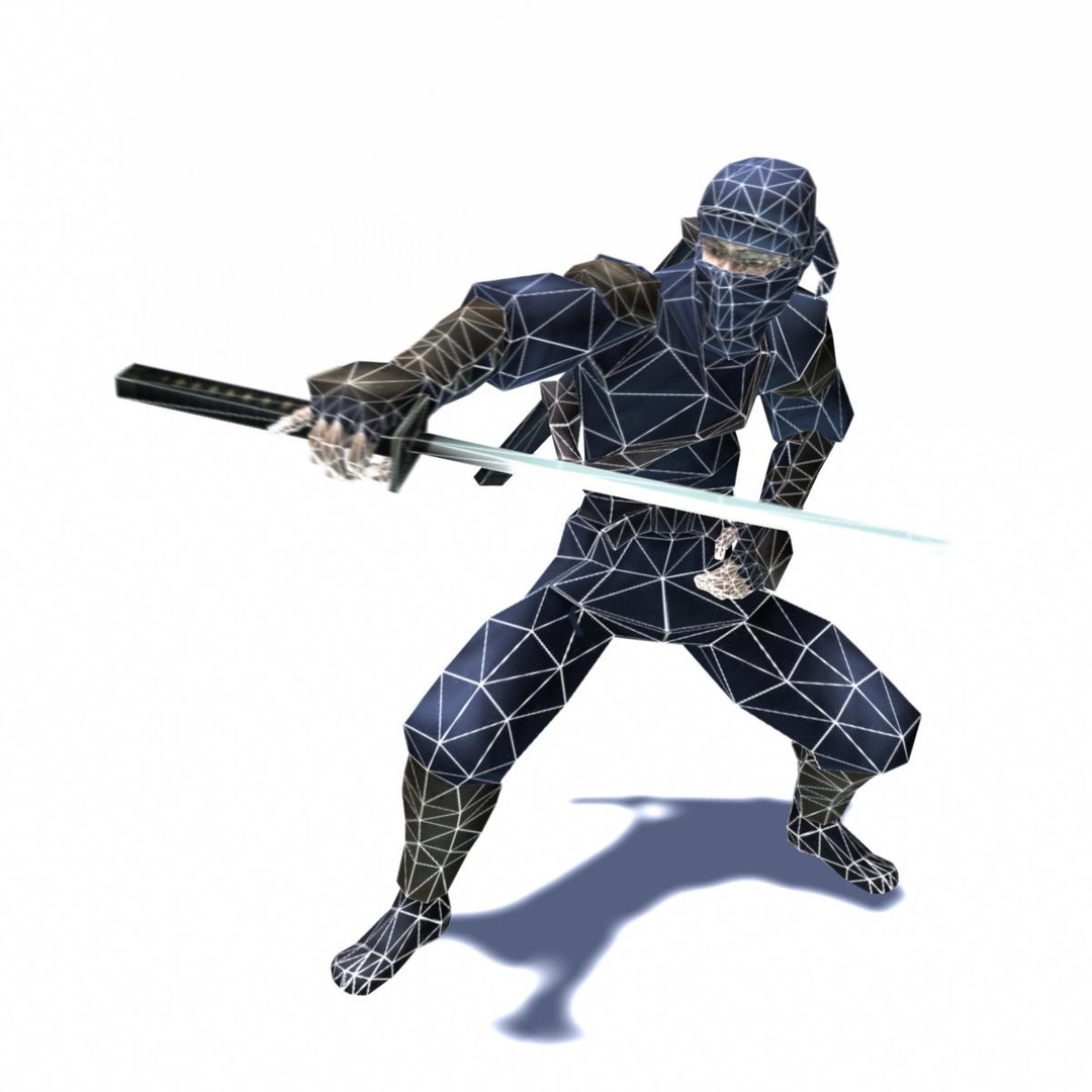 3d Ninja Assassin Rigged Animation Character Model