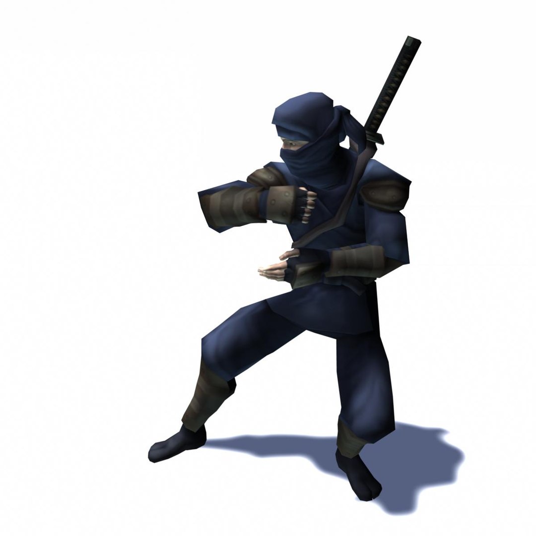 3d Ninja Assassin Rigged Animation Character Model