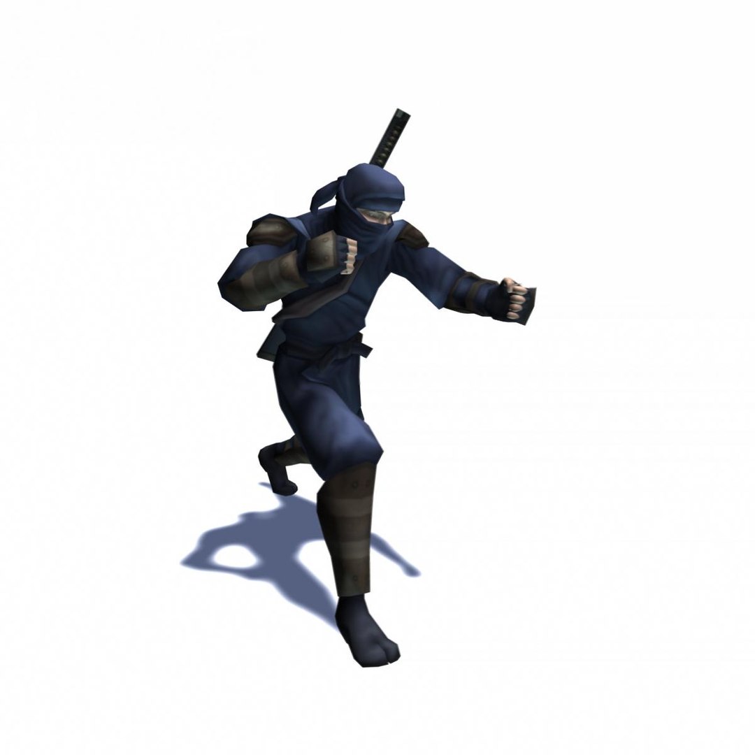 3d Ninja Assassin Rigged Animation Character Model