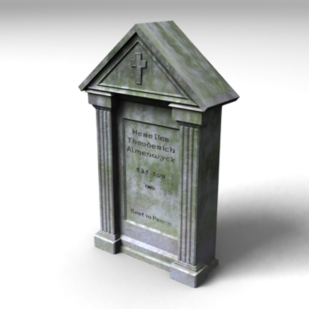 3d gravestone grave stone