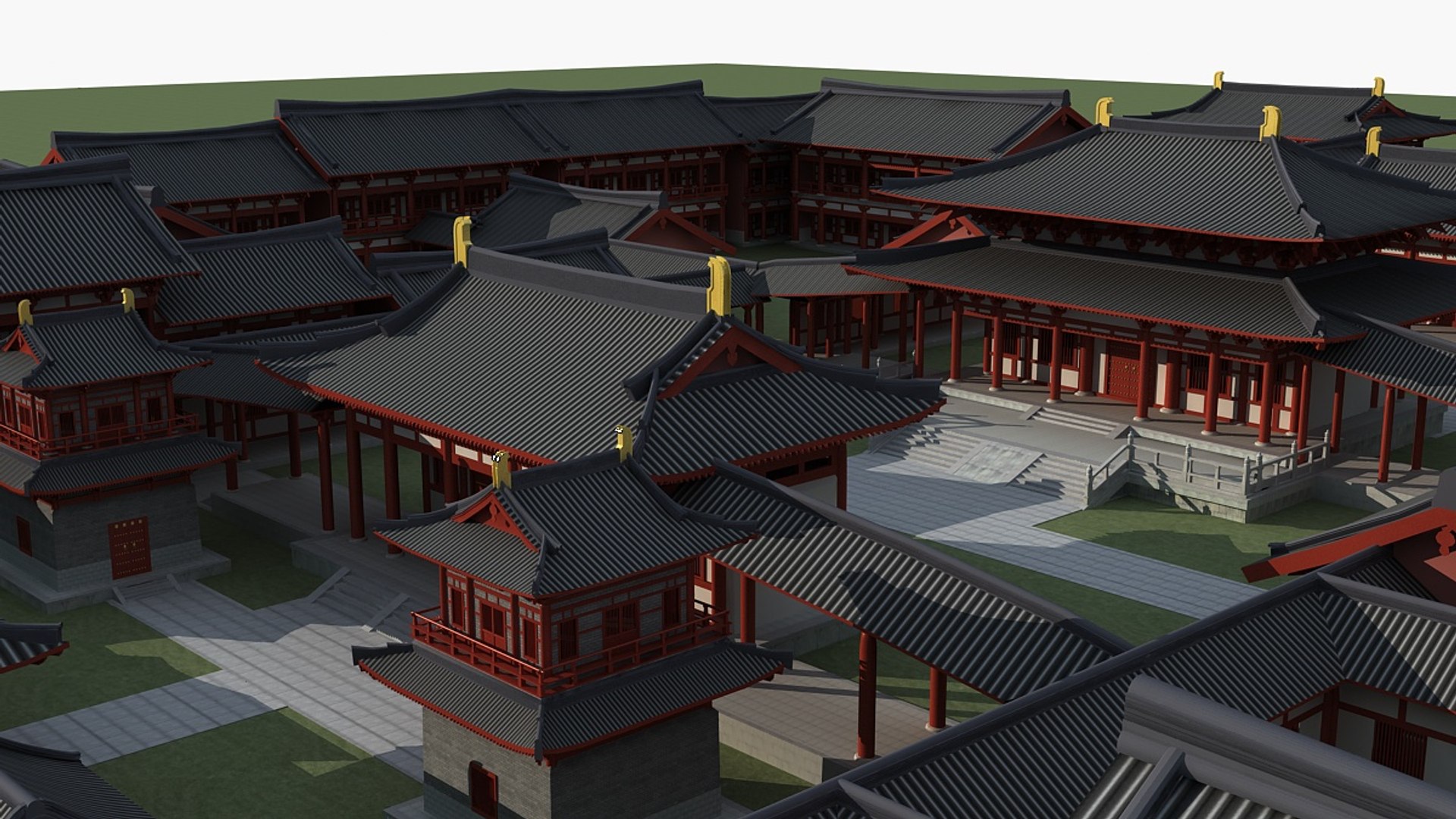 Chinese Ancient Architecture 6 3D Model - TurboSquid 2057389