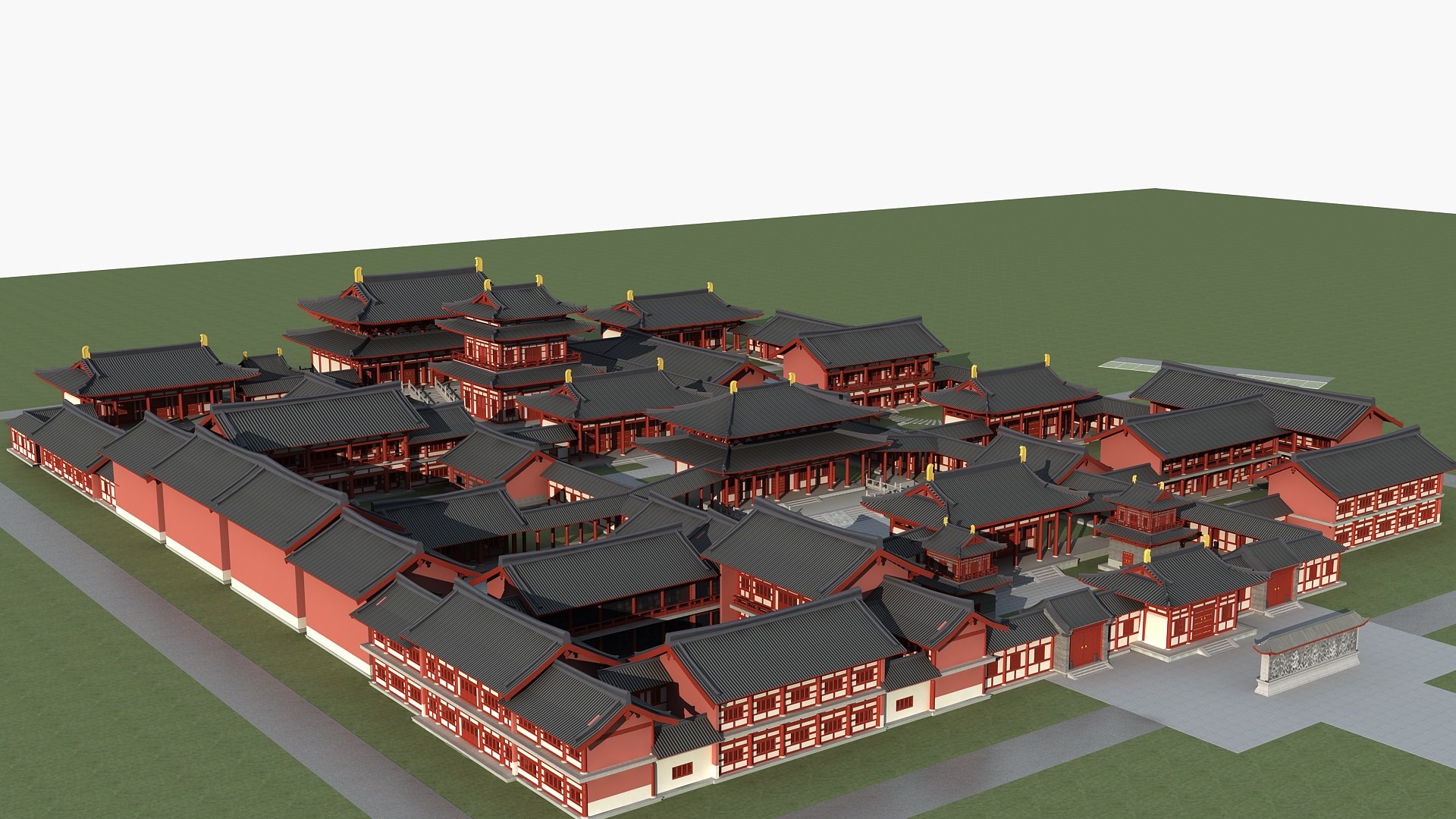 Chinese Ancient Architecture 6 3D Model - TurboSquid 2057389