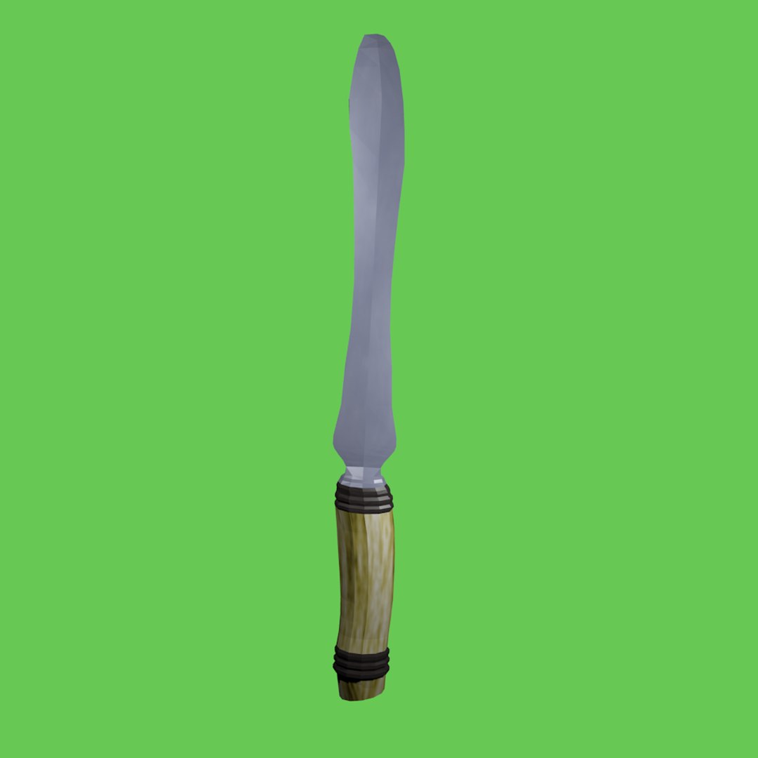 Indian Cutting Dagger Weapon 3ds