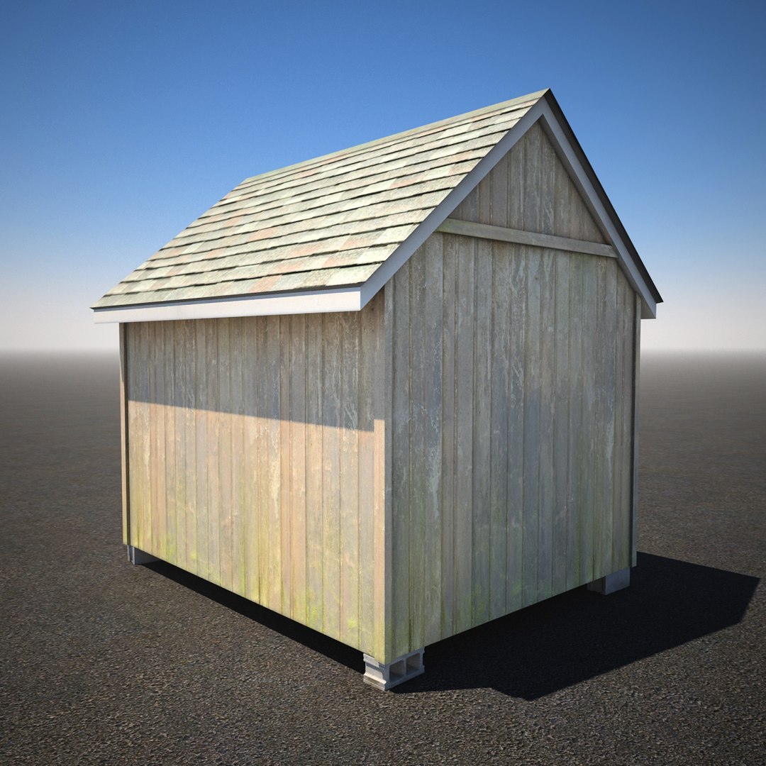 3d Model Shed Wood