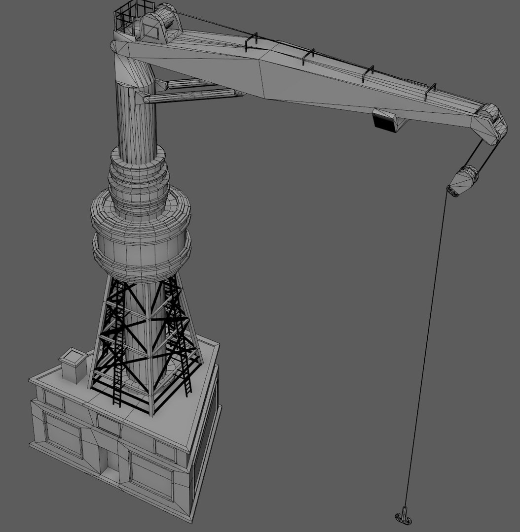 Crane Container Model - TurboSquid 1393410