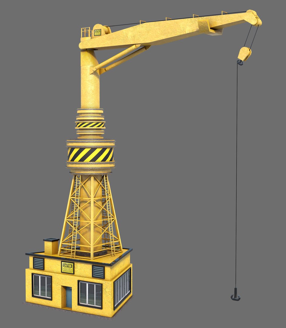 Crane Container Model - TurboSquid 1393410