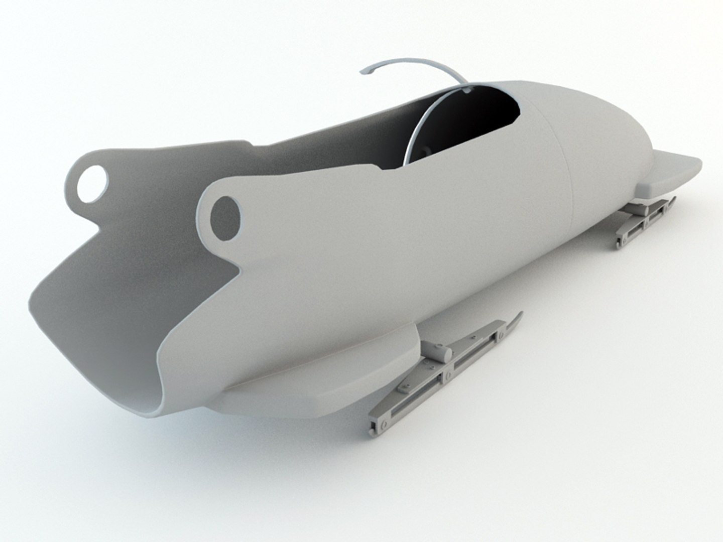 Bobsleigh Sled - Uk Obj