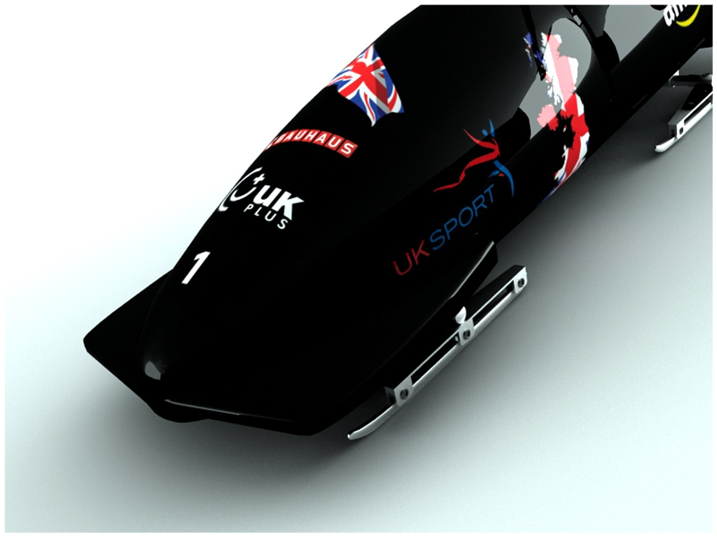 Bobsleigh Sled - Uk Obj