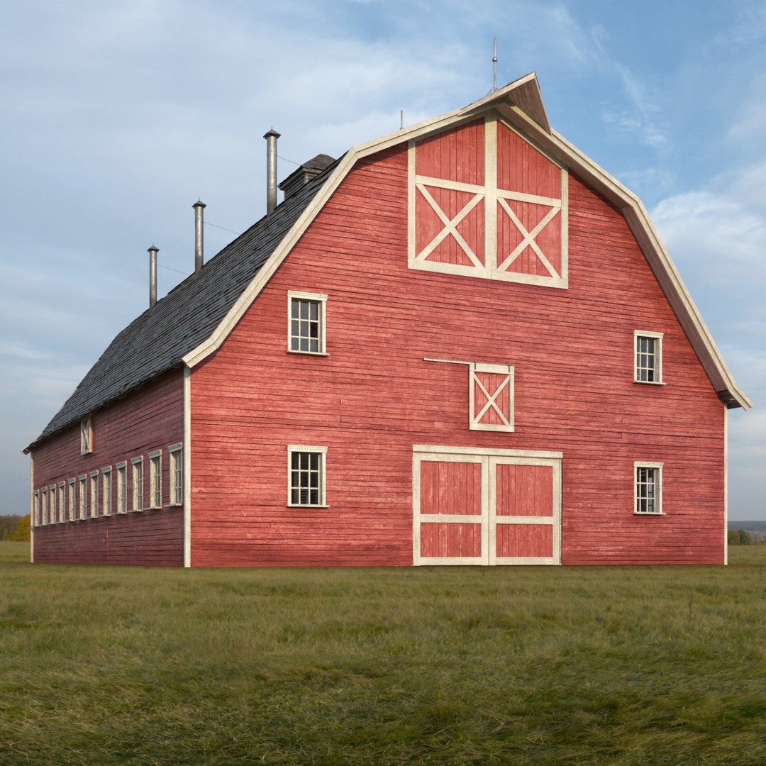 old red barn