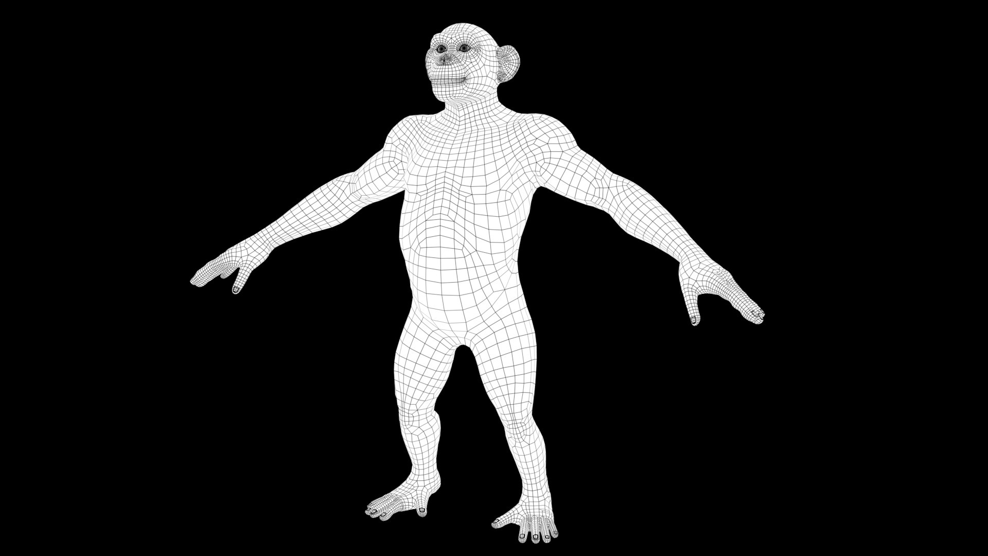 3D Chimpanzee Model - TurboSquid 2275890
