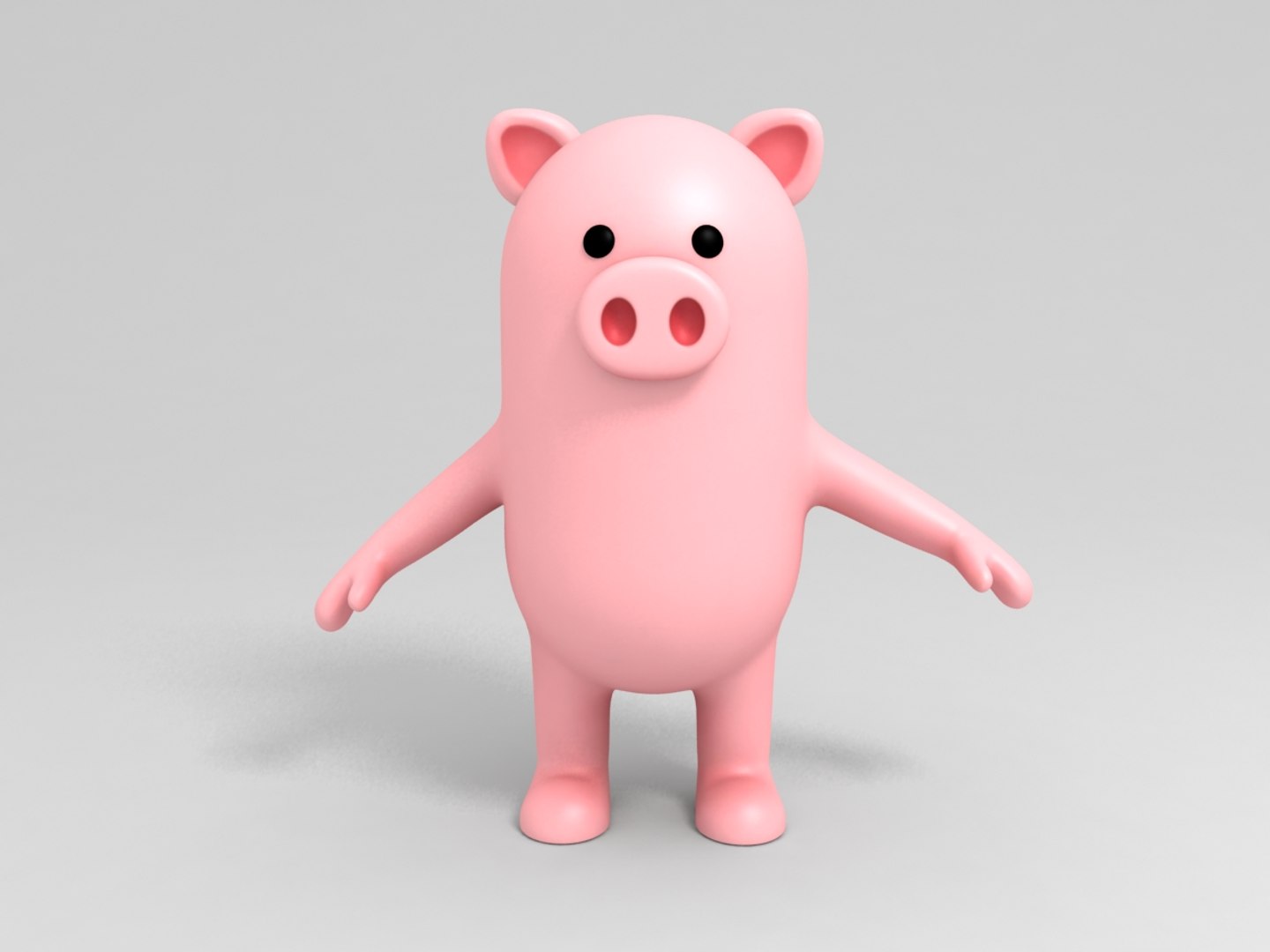 Pig Character Cartoon Model - TurboSquid 1266079