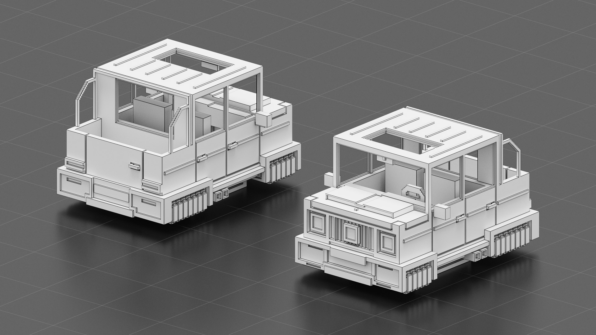 Voxel 3D Model 0004 Cute Flying Car model - TurboSquid 1989359