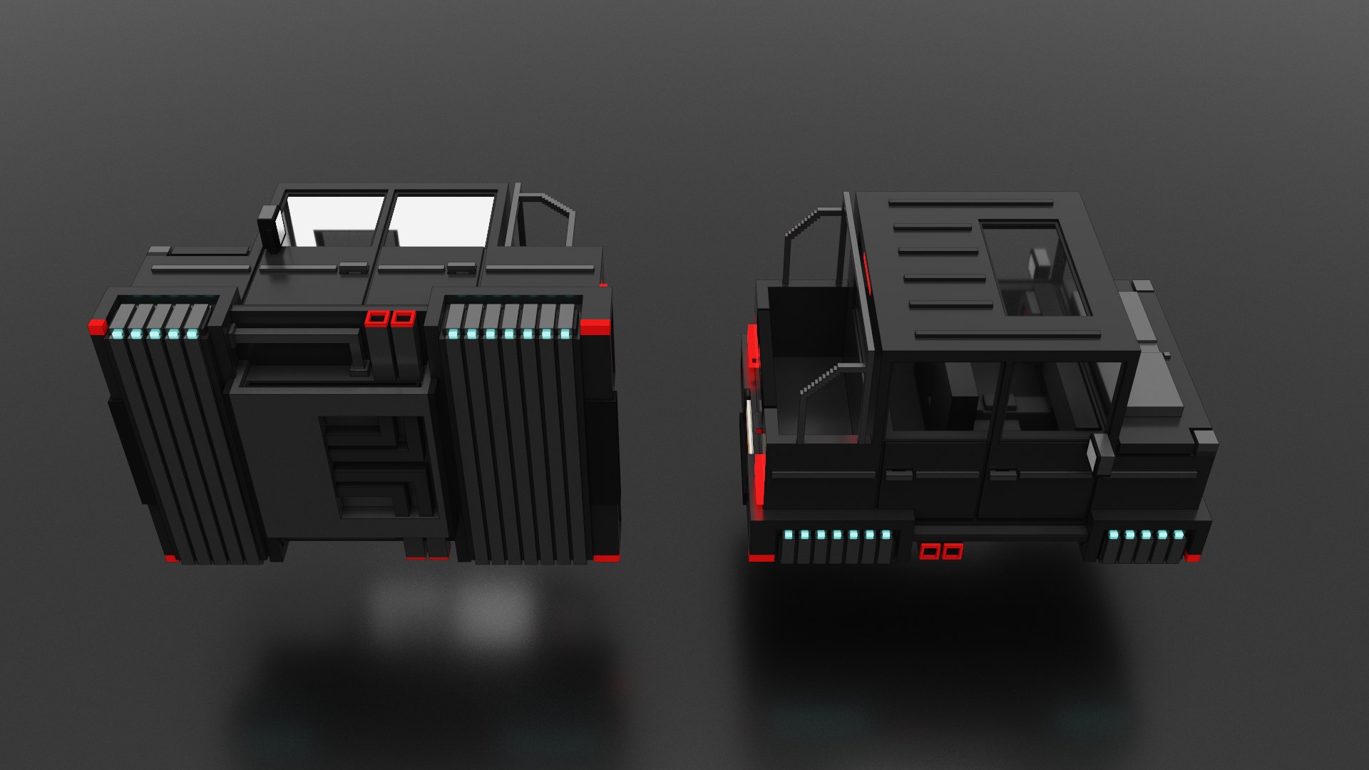 Voxel 3D Model 0004 Cute Flying Car model - TurboSquid 1989359