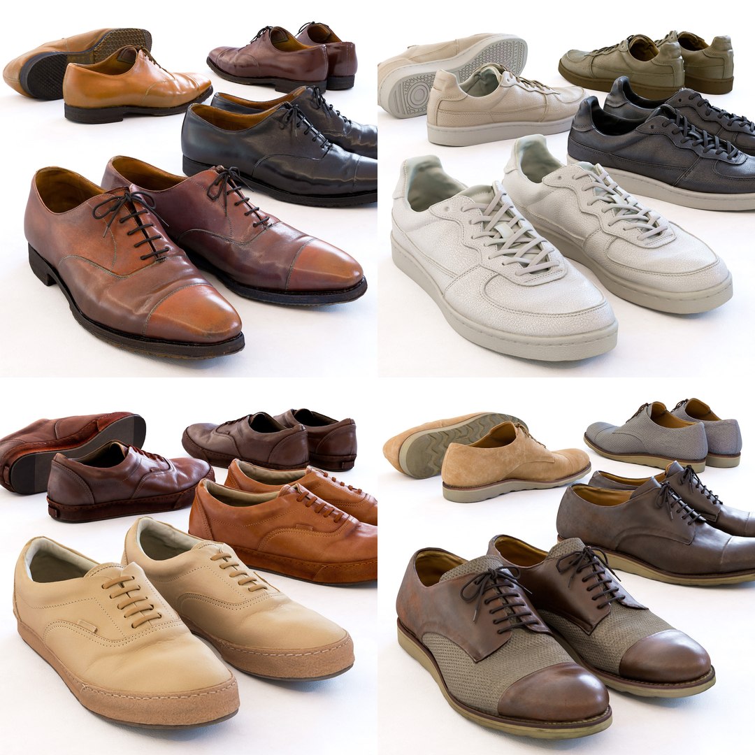 Male Shoes Collection 3D model - TurboSquid 1725817