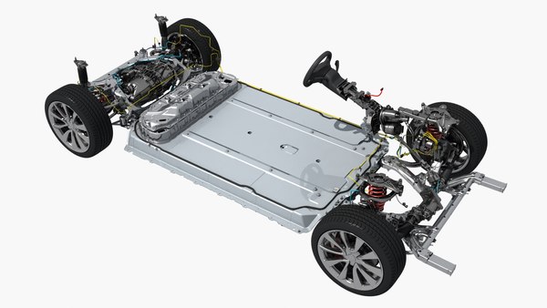 Tesla 3 chassis 3D model - TurboSquid 1666856