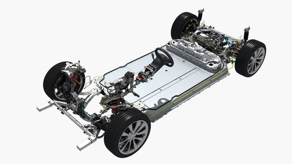 Tesla 3 chassis 3D model - TurboSquid 1666856