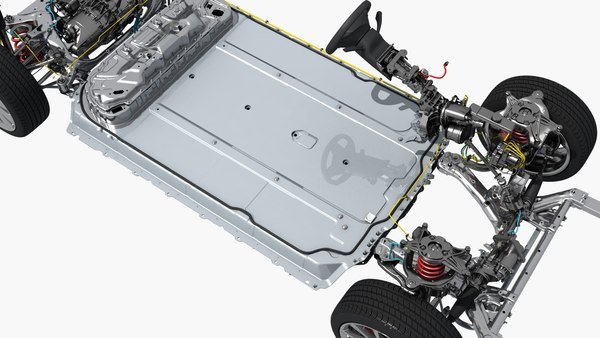 Tesla 3 chassis 3D model - TurboSquid 1666856