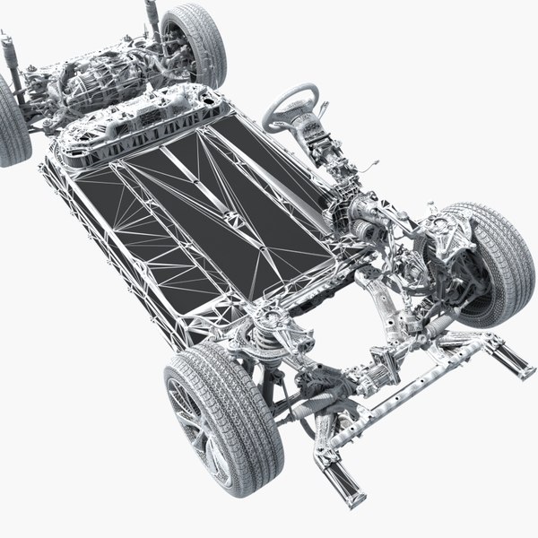 Tesla 3 chassis 3D model - TurboSquid 1666856