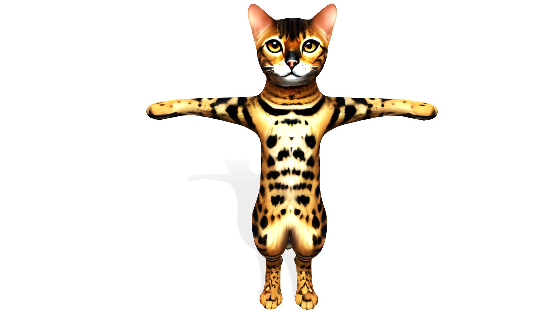 3D Model Savannah Spirit The Bengal Cat - TurboSquid 2296757